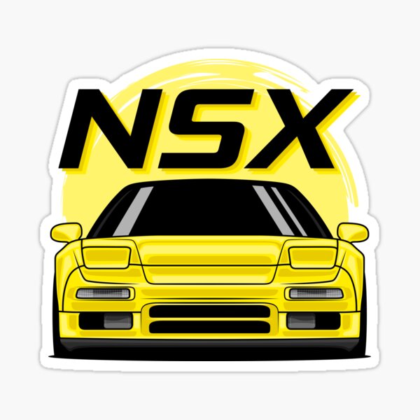 "Yellow JDM Supercar Front" Sticker for Sale by goldentuners | Redbubble