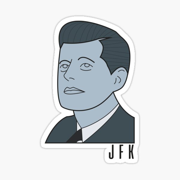 "JFK" Sticker by dmitrysytnikov | Redbubble