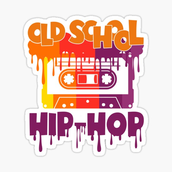 "Retro Old School Hip Hop 80s 90s Cassette mixtapes radio " Sticker by ...