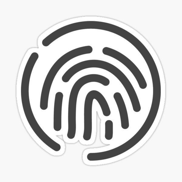 "Fingerprint" Sticker for Sale by CustoMyDigiArts | Redbubble
