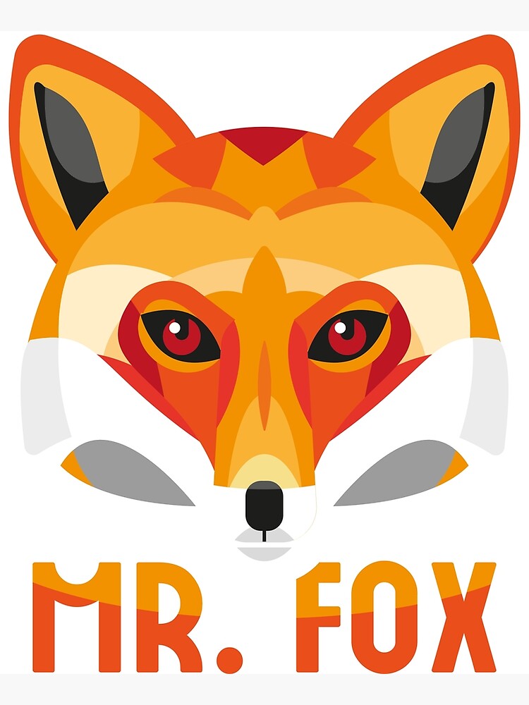 "Mister Fox" Poster for Sale by dmitrysytnikov | Redbubble