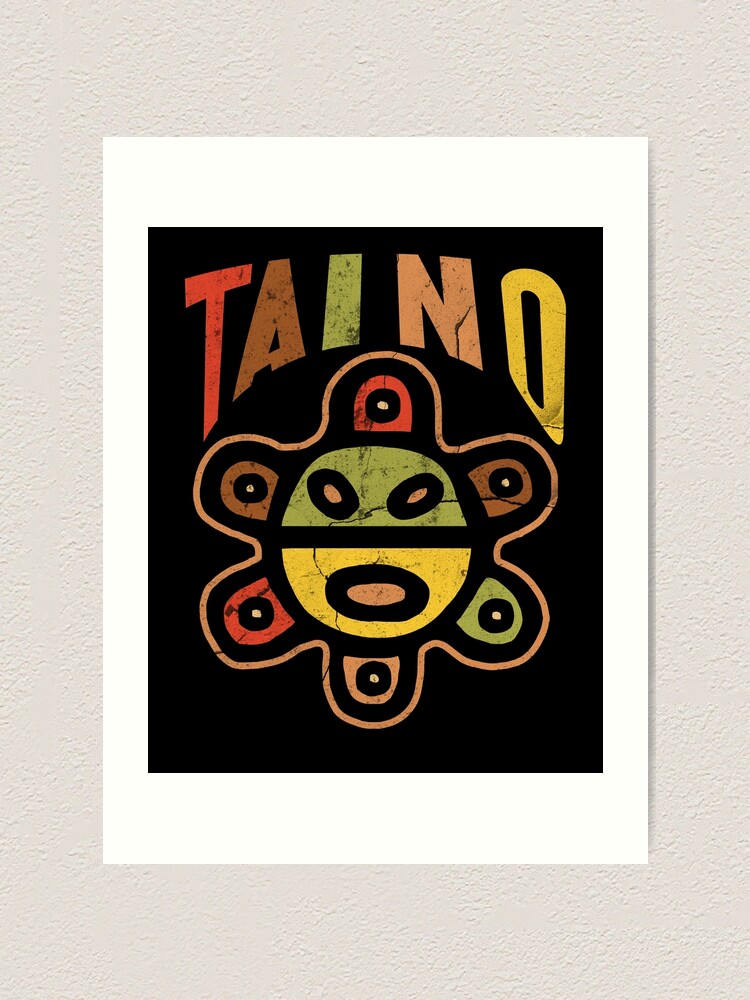 "Taino Sun Symbol Boricua Vintage Taino of Puerto Rico" Art Print for ...
