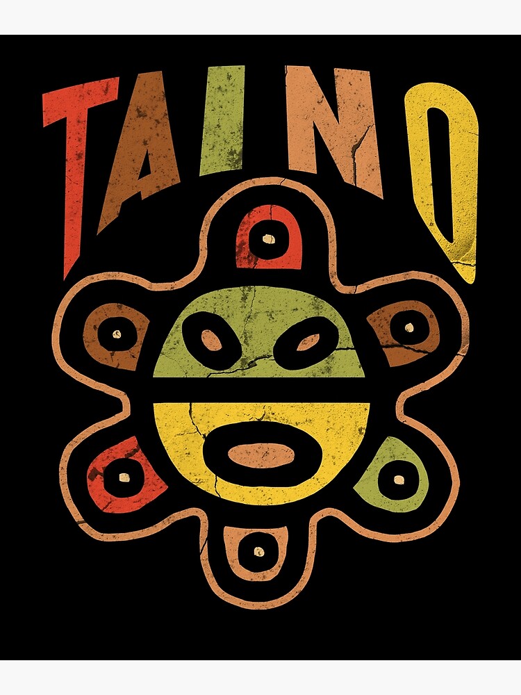 "Taino Sun Symbol Boricua Vintage Taino of Puerto Rico" Poster by Marie ...