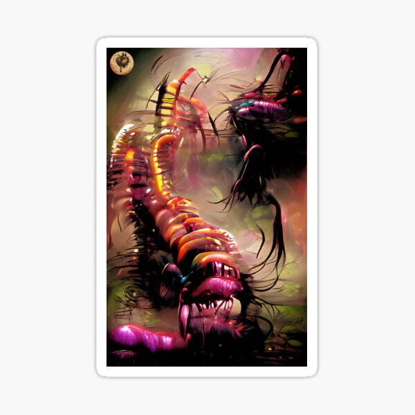 "Carrion Crawler" Sticker by AbstractDreamz | Redbubble