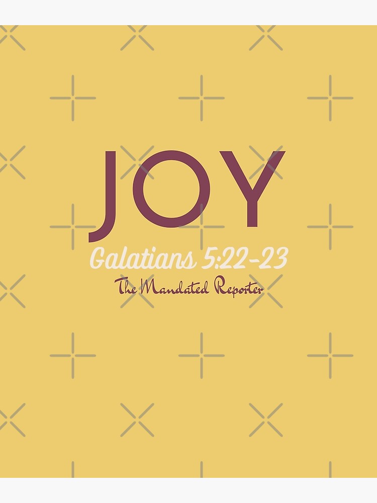 "The Fruit of The Spirit Joy - Pale Yellow and Purple" Poster for Sale ...