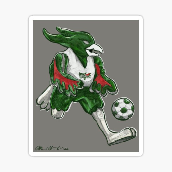 "Phlash the Phoenix - UW Green Bay" Sticker by Maddogg1022 | Redbubble