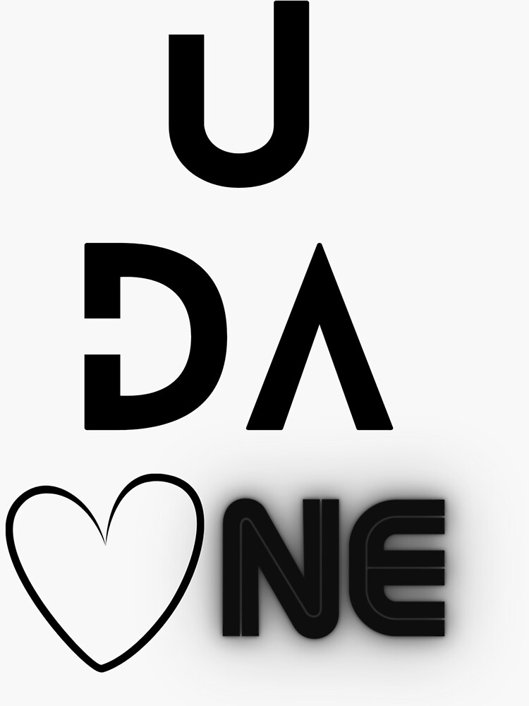 "U Da One" Sticker for Sale by Dream-Sh | Redbubble