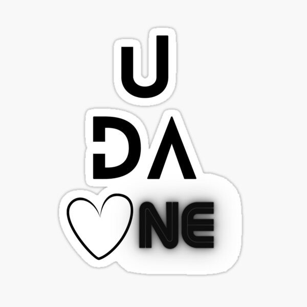 "U Da One" Sticker for Sale by Dream-Sh | Redbubble