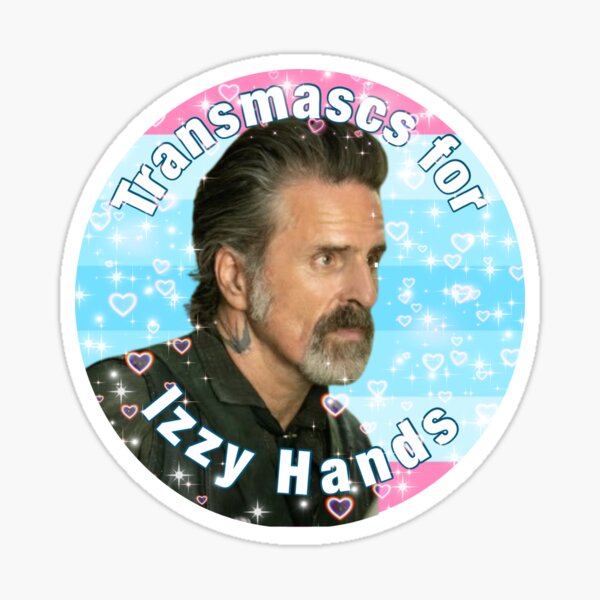 "Transmascs for Izzy Hands " Sticker for Sale by Bitememommy | Redbubble
