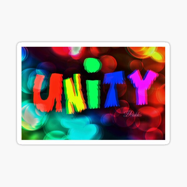 "Unity " Sticker for Sale by Pooks82 | Redbubble