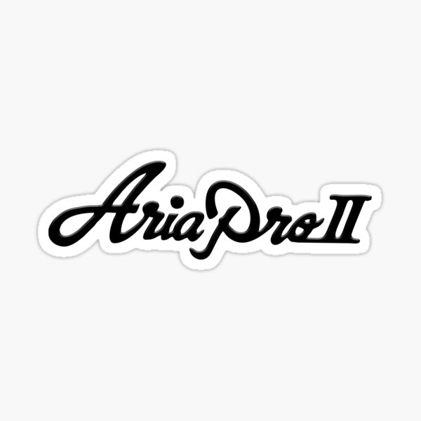 "Awesome Aria Pro Guitar Design" Sticker for Sale by hopausa | Redbubble
