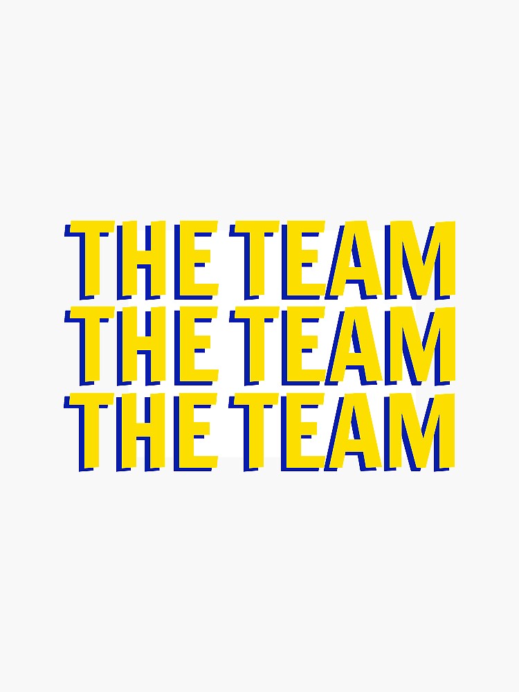 "Michigan - The Team" Sticker for Sale by lsrosenblum | Redbubble