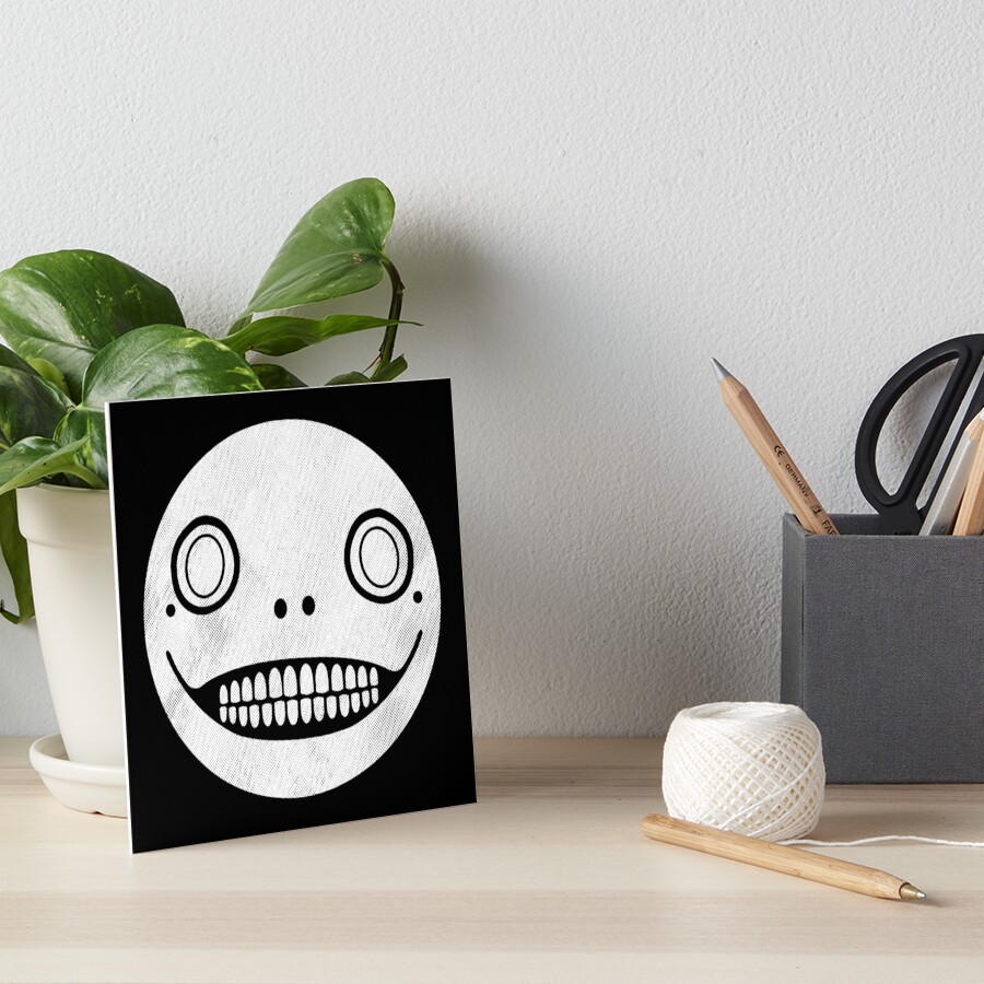"NieR Automata Emil Head Face" Art Board Print by tasa3DIT | Redbubble