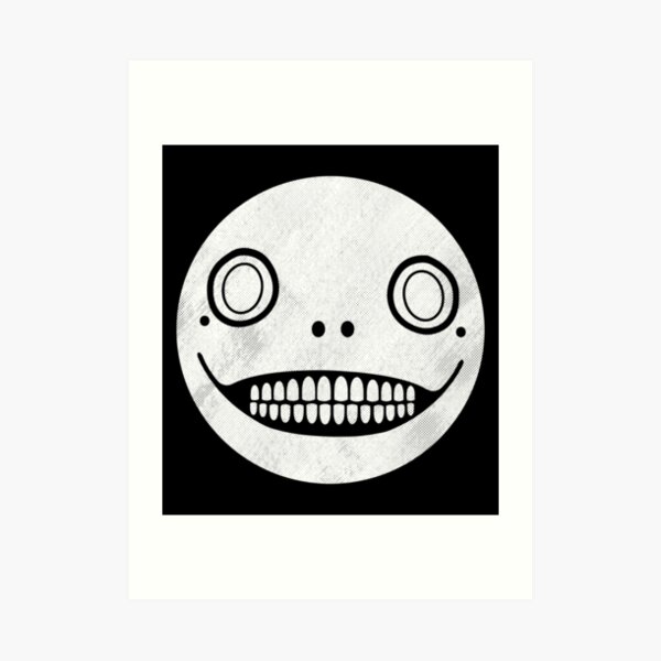 "NieR Automata Emil Head Face" Art Print for Sale by tasa3DIT | Redbubble