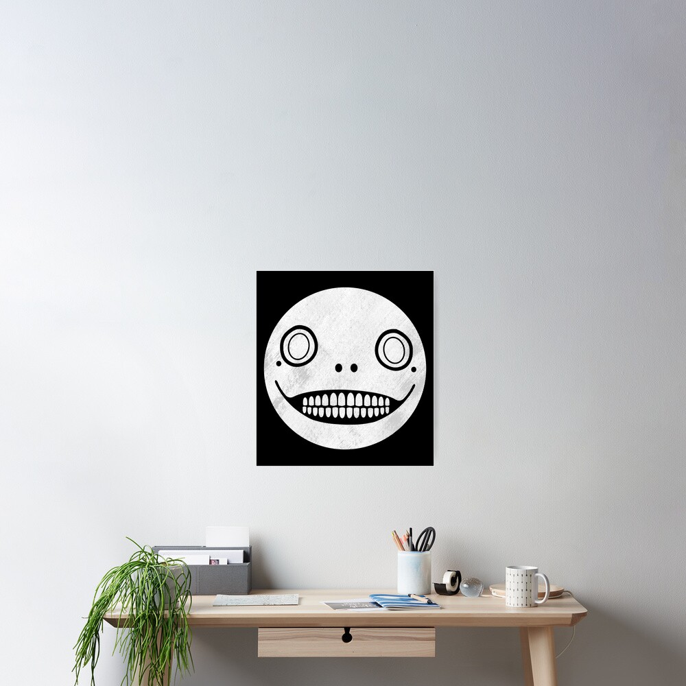 "NieR Automata Emil Head Face" Poster for Sale by tasa3DIT | Redbubble