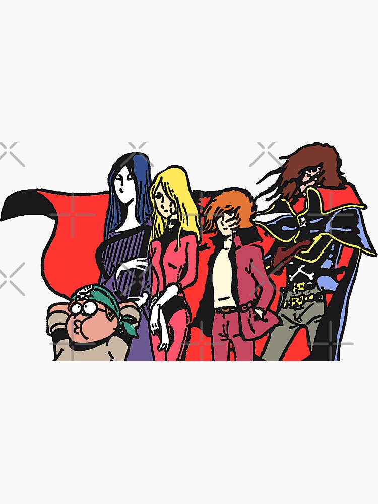 "Captain Harlock" Sticker by Any-Emotion | Redbubble
