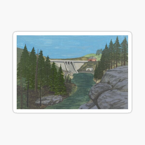 "Plotina Tishina Dam - Chernarus DayZ" Sticker for Sale by Mark Beal ...