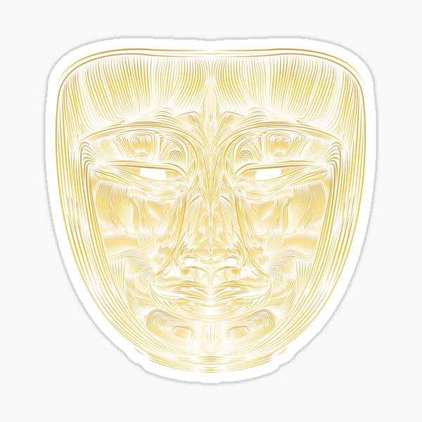 "Golden Buddha Face " Sticker by hockeng | Redbubble