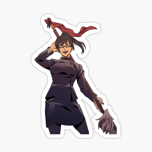 "Maki Zenin - Jujutsu Kaisen" Sticker by LittleDelta | Redbubble