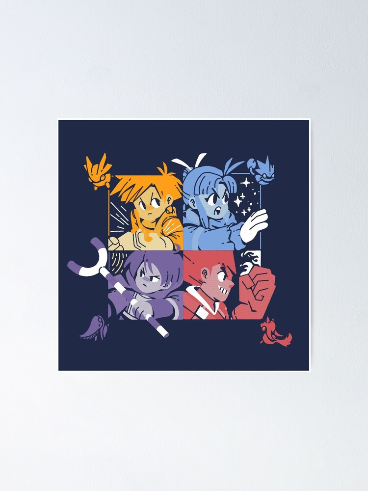 "Golden Sun Main Character Portraits" Poster by CassidyCreates | Redbubble