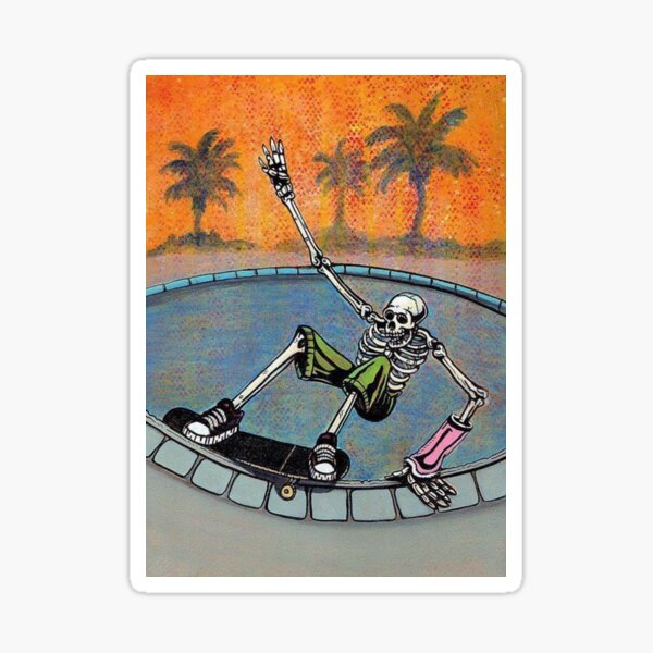 "skeleton" Sticker for Sale by glyceria | Redbubble
