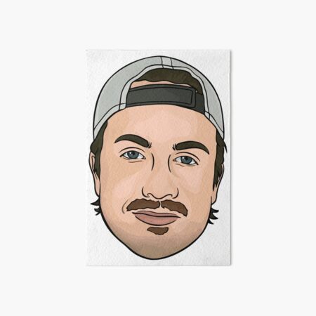 "MrBallen Merch Mr Ballen Face" Art Board Print by RommaniShop | Redbubble