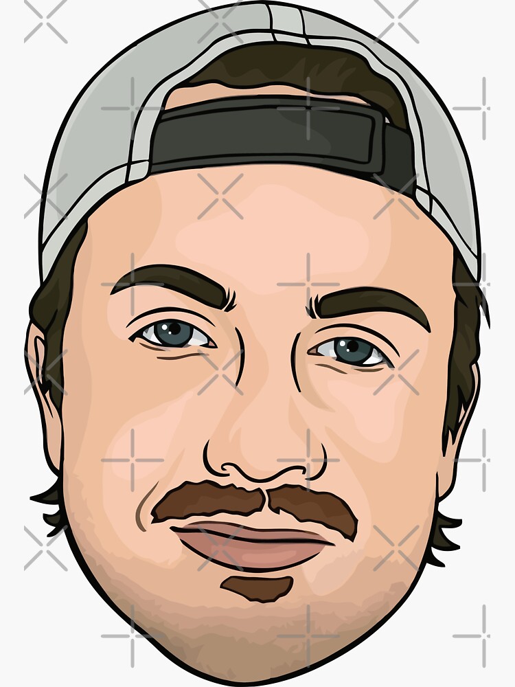 "MrBallen Merch Mr Ballen Face" Sticker by RommaniShop | Redbubble