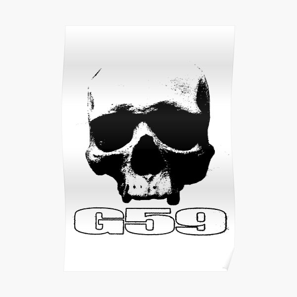 "G59records Merch Skull Logo" Poster for Sale by RommaniShop | Redbubble
