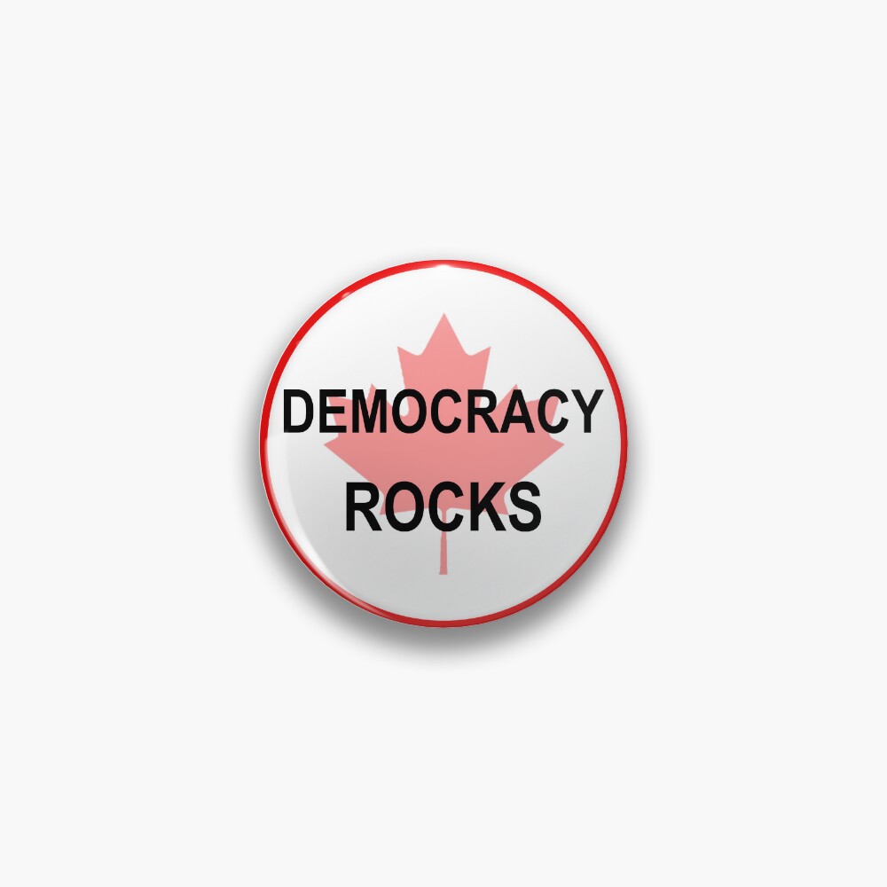 "Democracy Rocks" Sticker for Sale by themostbritican | Redbubble
