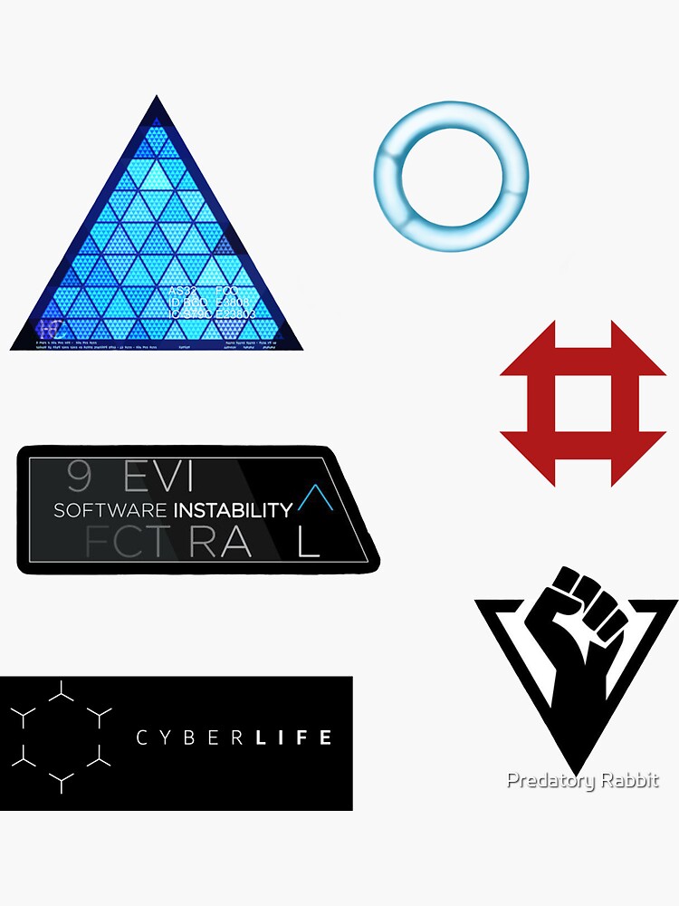 "Detroit Become Human Pack " Sticker for Sale by Rainz-Storm | Redbubble