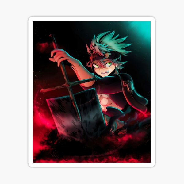 "Black Clover Asta" Sticker by Banhmi1003 | Redbubble