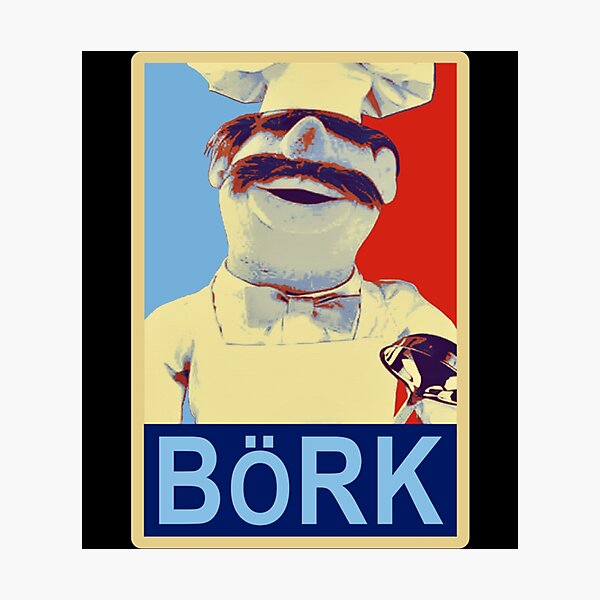 Lámina fotográfica «Muppet Show El chef sueco Bork al estilo de Shepard ...