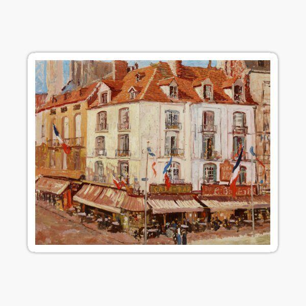 "Walter Elmer Schofield - Montmartre (1896)" Sticker by coolcoolstuff ...