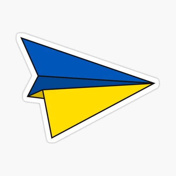 "Paper plane ua" Sticker for Sale by alinabarni | Redbubble