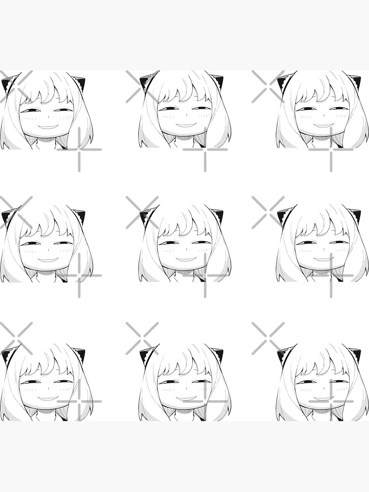 "Spy x Family Anya Smug Heh Sticker Pack Meme Face" Magnet for Sale by ...