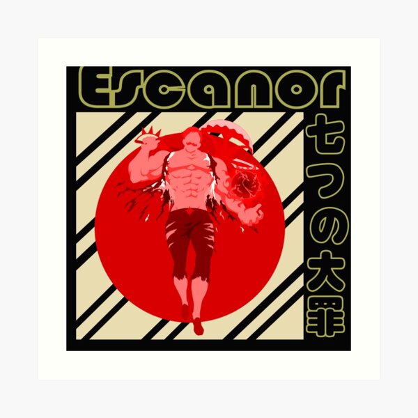 "Escanor Sun Nanatsu No Taizai" Art Print for Sale by Saptostore ...