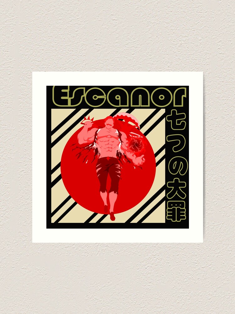 "Escanor Sun Nanatsu No Taizai" Art Print for Sale by Saptostore ...
