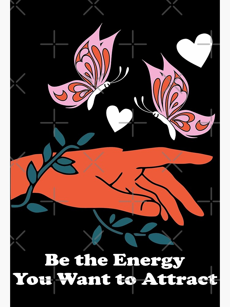"Spencer Barbosa Merch Be The Energy You Want To Attract" Metal Print ...