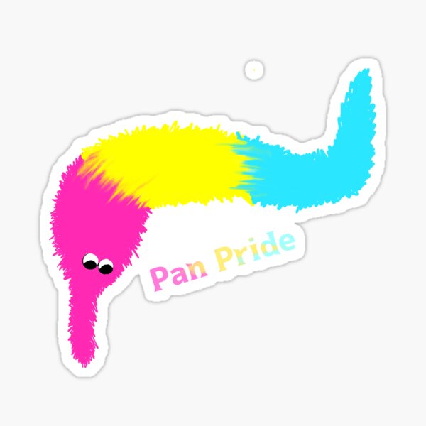 "Pan Pride Worm" Sticker for Sale by Beczhy14 | Redbubble