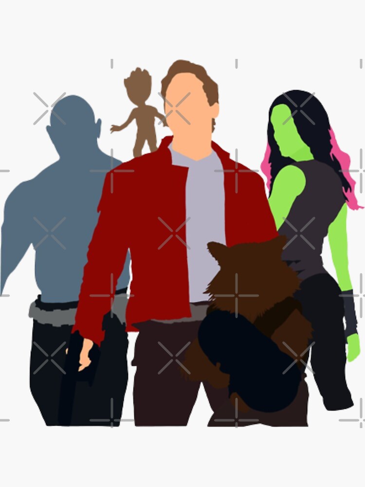 "the guardians" Sticker for Sale by marvel stickers | Redbubble