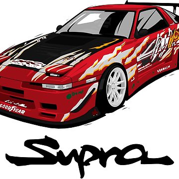 "Toyota Supra mk3" Sticker for Sale by w1gger | Redbubble