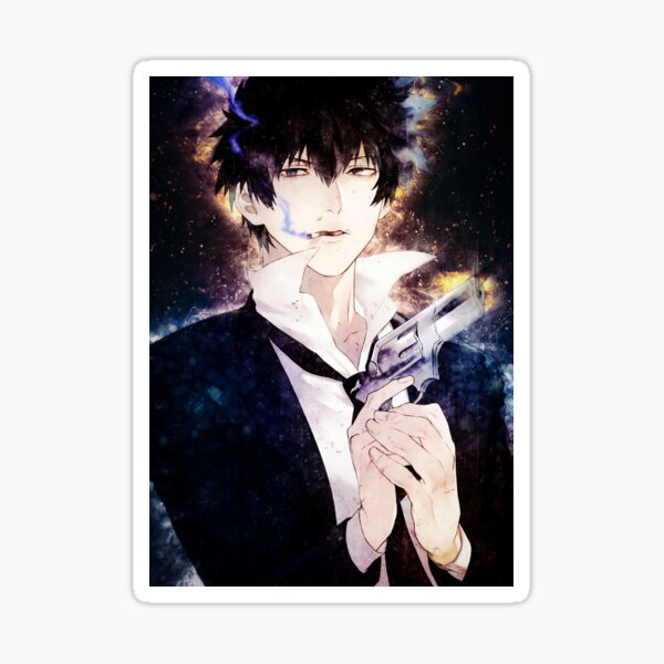 "Shinya Kogami Psycho Pass Anime" Sticker by Spacefoxart | Redbubble