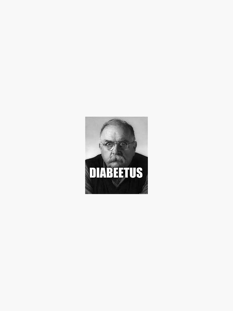 "Diabeetus" Sticker for Sale by kenneymabie | Redbubble