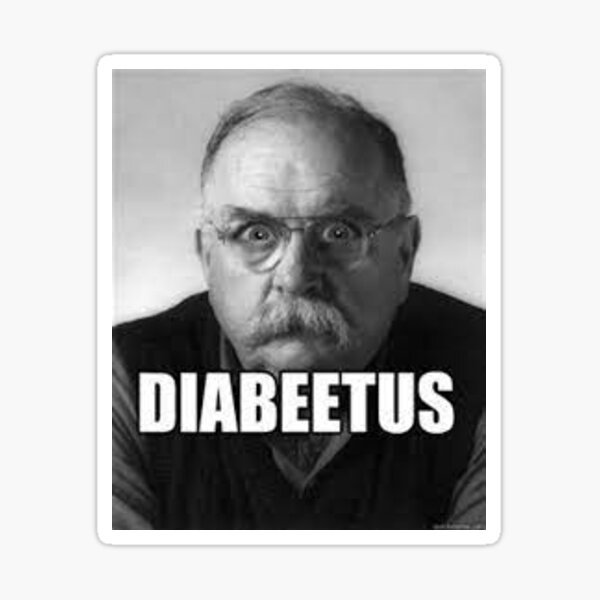 "Diabeetus" Sticker for Sale by kenneymabie | Redbubble