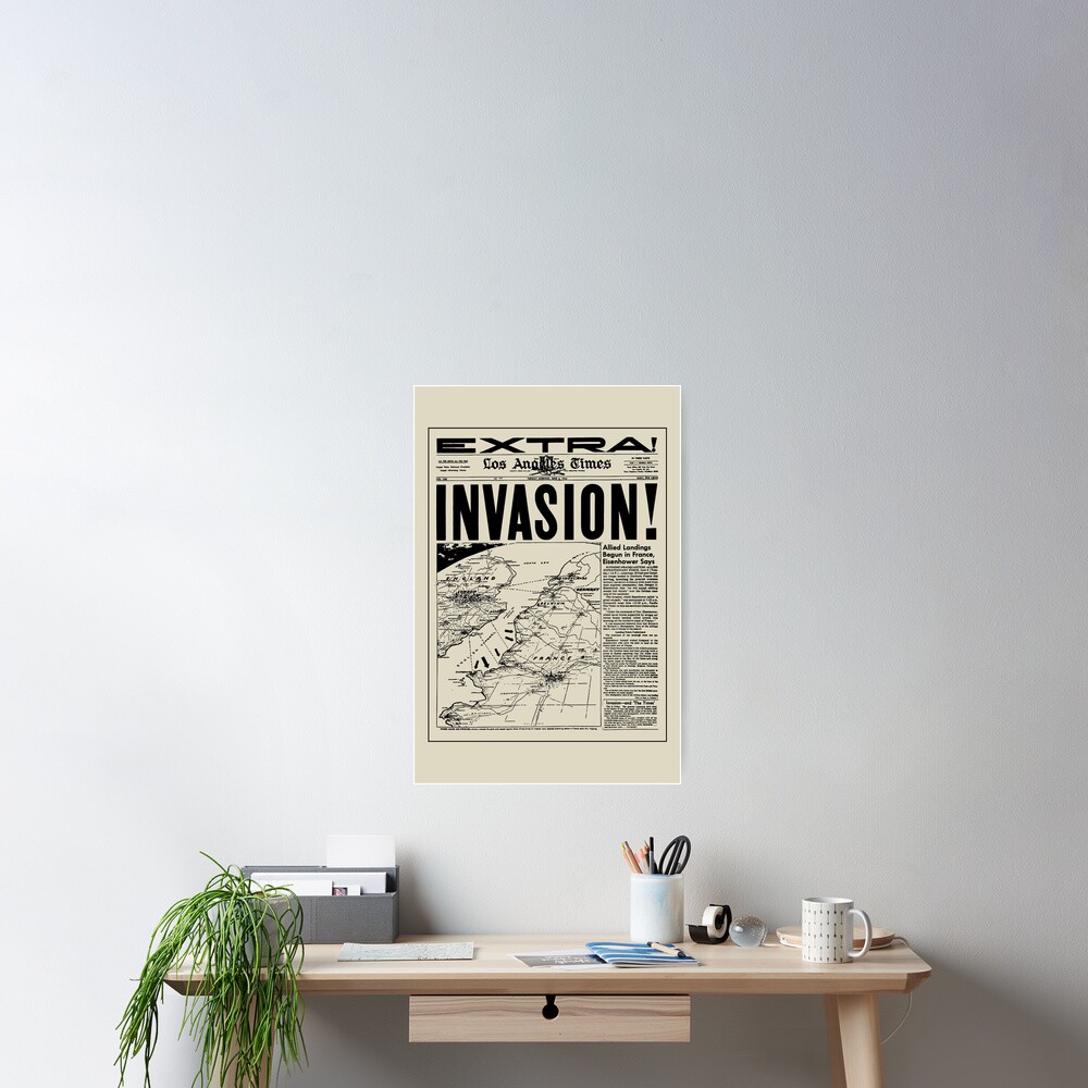 "6 June 1944 - Operation Overlord" Poster for Sale by Lidra-Redesign ...