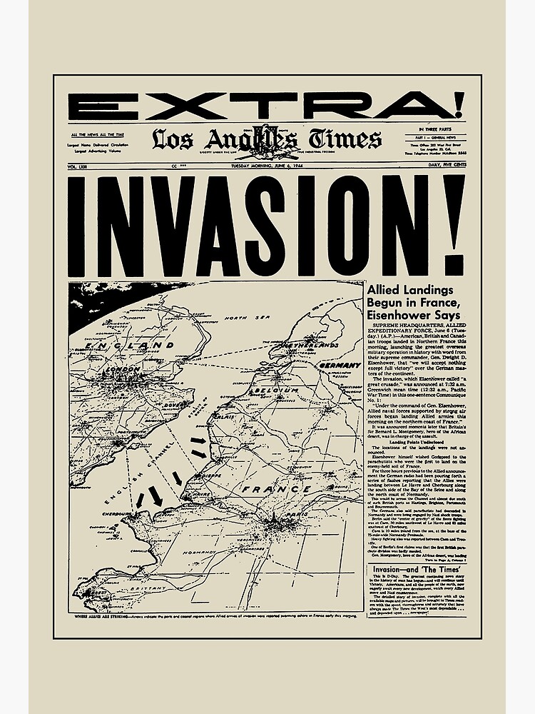 "6 June 1944 - Operation Overlord" Poster for Sale by Lidra-Redesign ...