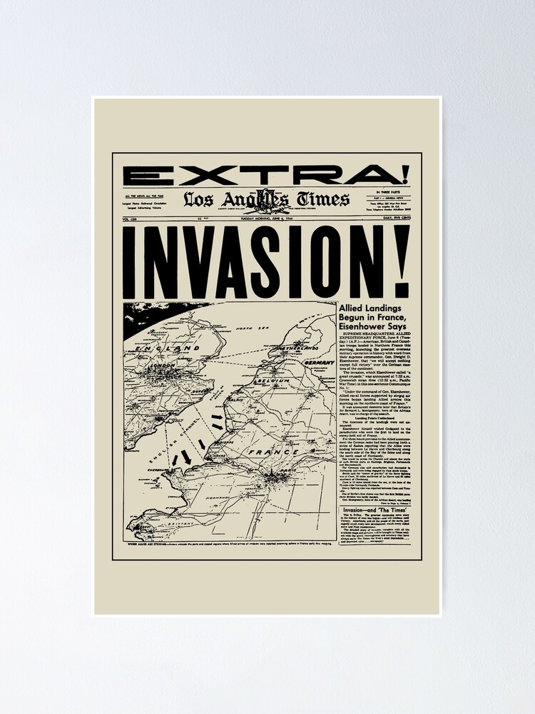 "6 June 1944 - Operation Overlord" Poster for Sale by Lidra-Redesign ...