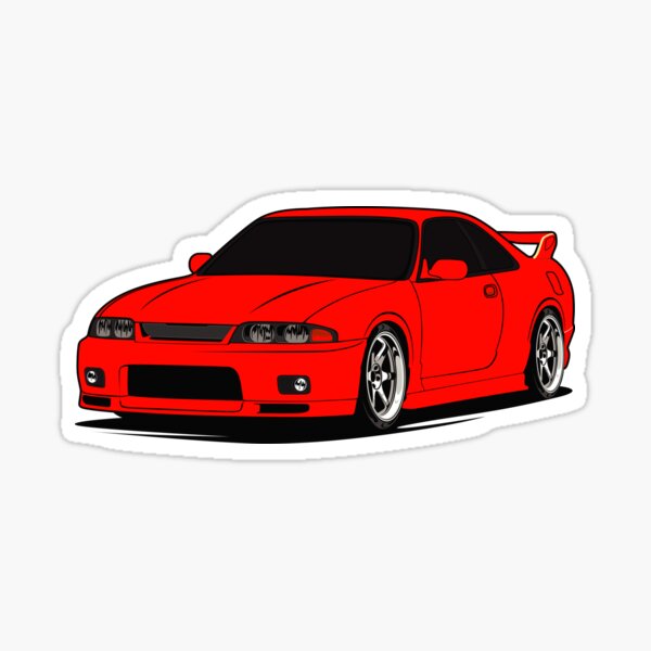 "Nissan Skyline GTR R33" Sticker by MarioB | Redbubble