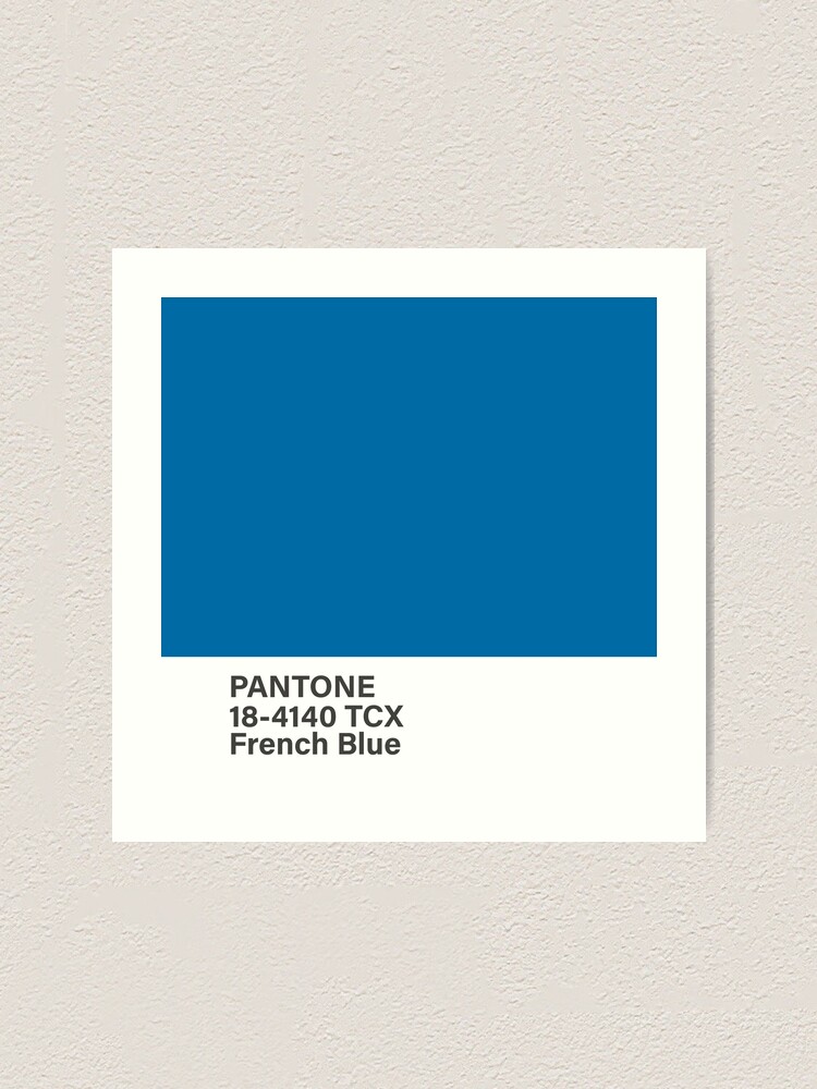 "pantone 18-4140 TCX French Blue" Art Print for Sale by princessmi-com ...