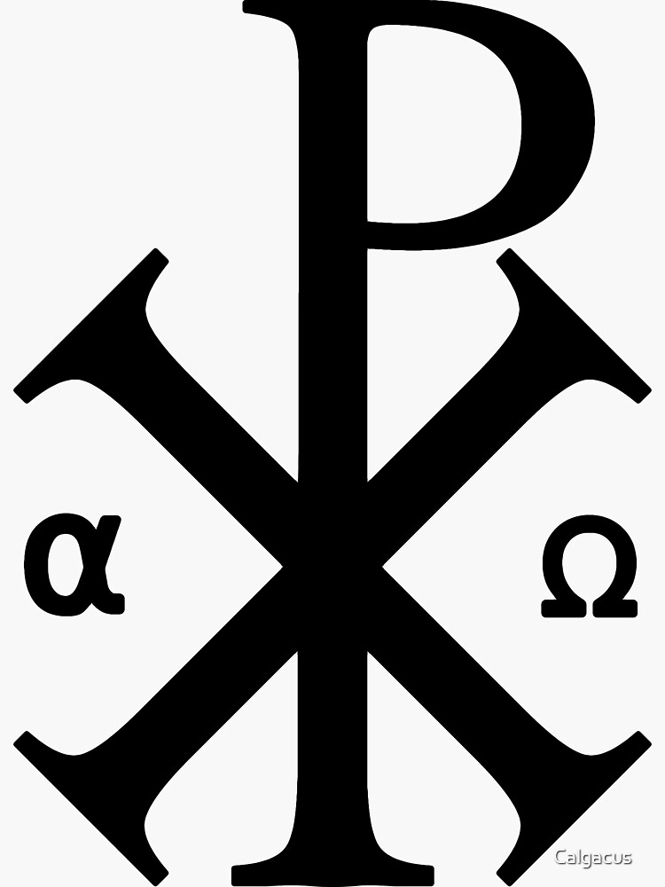 "CHI RHO SYMBOL" Sticker for Sale by Calgacus | Redbubble